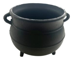 crystalo - cast iron cauldron size- 7 "d