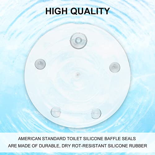 4 Pack Replacement for Vormax Toilet Tank Flapper Seal Gasket 3’’, Silicone Toilet Flapper Seal Compatible with American Standard 7381424-100.0070A