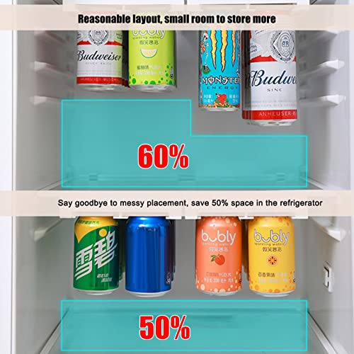 1 Pack Hanging Fridge Soda Can Organizer, Pull-out Drink Can Holder Drawer Organizer, Apply To Soda Can Organizer Rack For Pantry, Freezer, Kitchen For Refrigerator