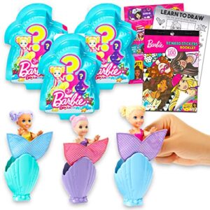 barbie blind bags for girls - bundle with 3 barbie dreamtopia blind bags, stickers | barbie party favors, barbie goodie bag fillers