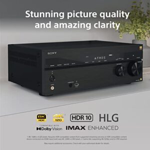 Sony STR-AN1000 7.2 CH Surround Sound Home Theater 8K A/V Receiver: Dolby Atmos, DTS:X, Digital Cinema Auto Calibration IX, Bluetooth, WiFi, Google Chromecast, Spotify connect, Apple AirPlay, HDMI 2.1