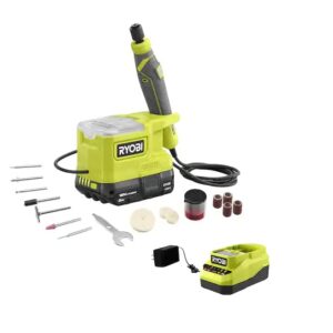 RYOBI ONE+ 18V Cordless Precision Craft Rotary Tool Kit with 1.5 Ah Battery and Charger