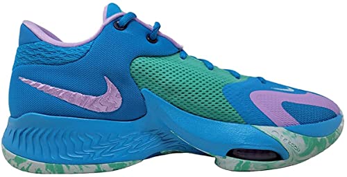 Nike Men's Zoom Freak 4 Basketball Shoes, Laser Blue/Lilac-Light Menta, 10 M US