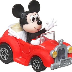 Hot Wheels RacerVerse, Set of 4 Die-Cast Disney Toy Cars Optimized for Hot Wheels Track with Popular Disney Characters as Drivers