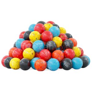 dubble bubble berry blast 1" gumballs by cambie | 2 lbs of mixed berry gumballs | deliciously sweet, hot & nostalgic | perfect for gumball machines | packaged in a resealable stand up pouch | 2 lb