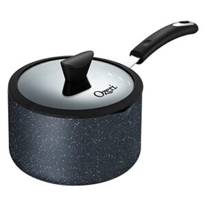 The All-In-One Stone Saucepan and Cooking Pot by Ozeri - 100% APEO, GenX, PFBS, PFOS, PFOA, NMP and NEP-Free German-Made Coating