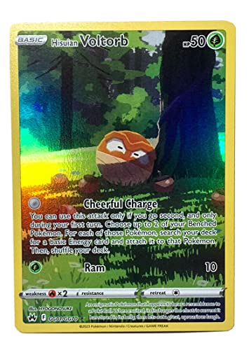 Pokemon - Hisuian Voltorb GG01/GG70 - Crown Zenith - Galarian Gallery - Holo Rare Card