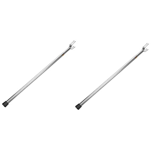 DOITOOL 2pcs Garment Ceiling Indoor Reach Adjustable for Outdoor Extending Clothes Telescoping Clothesline Inch Pole Bar Shelf Rod Stick Clothing Hook Telescopic Reaching with Long Clo