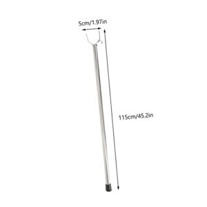 DOITOOL 2pcs Garment Ceiling Indoor Reach Adjustable for Outdoor Extending Clothes Telescoping Clothesline Inch Pole Bar Shelf Rod Stick Clothing Hook Telescopic Reaching with Long Clo