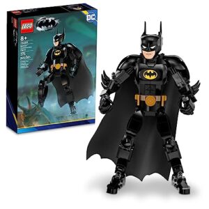 lego dc batman construction figure 76259 buildable dc action figure, fully jointed dc toy for play and display with cape and authentic details from the batman returns movie, batman toy for 8 year olds