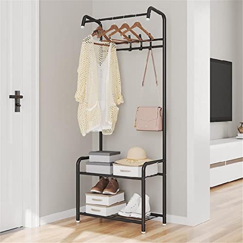 TJLSS Metal Hanger Marble Hanger Floor Bedroom Living Room Hanging Clothes and Simple (Color : B, Size : 165 * 60 * 30cm)