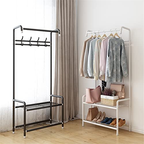 TJLSS Metal Hanger Marble Hanger Floor Bedroom Living Room Hanging Clothes and Simple (Color : B, Size : 165 * 60 * 30cm)