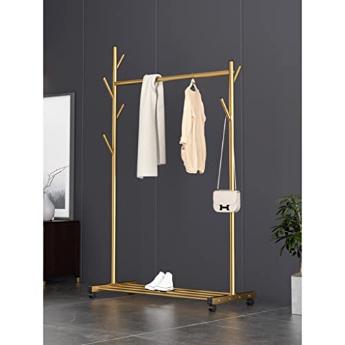 TJLSS Metal Hanger Marble Hanger Floor Bedroom Living Room Hanging Clothes and Simple (Color : Gray, Size : 169 * 80 * 46cm)