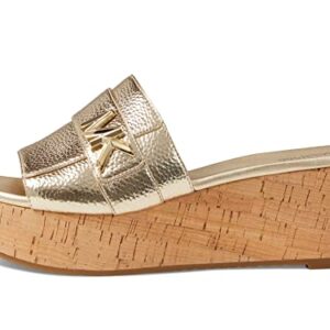 Michael Kors Jilly Platform Slide Pale Gold 9.5 M