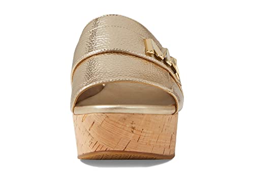 Michael Kors Jilly Platform Slide Pale Gold 9.5 M