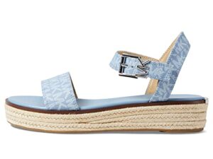 michael kors richie espadrille chambray 9.5 m