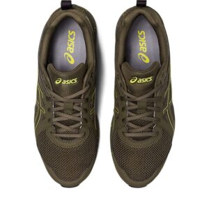 ASICS Men's Torrence Trail Sportstyle Shoes, 8, Brown Stone/Lemon Spark