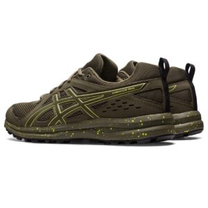 ASICS Men's Torrence Trail Sportstyle Shoes, 8, Brown Stone/Lemon Spark