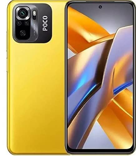 Xiaomi Poco M5s 4G LTE GSM (128GB + 6GB) 64MP Quad Camera 6.43" Octa Core (Tmobile Mint Tello USA Market) Global Unlocked + (w/Fast 51w Car Charger) (Yellow (Global Version))