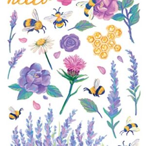 Hero Arts RT100 Bees and Florals Hero Transfers Rub-on Designs