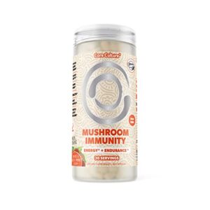 Mushroom Immunity Capsules by Core Culture, Mushrooms Powder Blend of Lions Mane Supplement, Cordyceps, Reishi + More, Organic Mushroom Supplement Pills for Energy & Immune Support, 60 Capsules