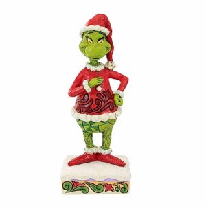 enesco jim shore dr. seuss happy grinch figurine 6.5"