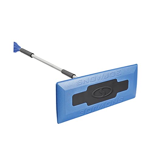 Snow Joe SJBLZD-JMB-SJB-P2 2-in-1 Telescoping Jumbo Snow Broom + Ice Scraper, 19-in.