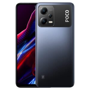 xiaomi poco x5 5g + 4g volte global unlocked 256gb + 8gb gsm 6.67" 48 mp triple camera (tmobile mint tello global) + (car fast car 51w charger bundle) (black global)