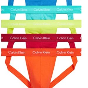 Calvin Klein Men's The Pride Edit 5-Pack Underwear, Cherry Tomato, Persian RED, Lemon Lime, Aqua Green, Blue AMBIENCE, XL