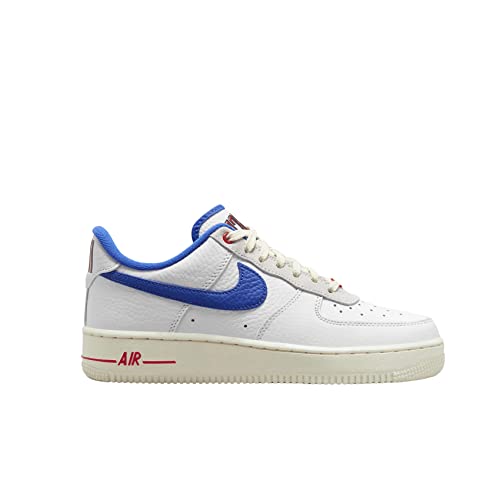 Nike Women's Air Force 1 '07 LX Sneakers (Summit White/Hyper Royal, 9)