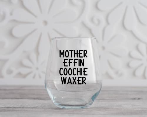 Coochie Waxer Wine Glass, Funny Esthetician Gifts, Esthetician Appreciation Gift, Waxer Gift, Gift For Her