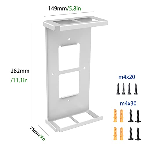 Bylitco All Metal Wall and Under Desk Bracket for Xbox Series s,Mount for XSS,White