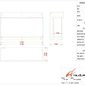 Amantii TRV-45-BESPOKE Tru View Bespoke - 45" Indoor/Outdoor 3 Sided Electric Fireplace, WiFi, Bluetooth, Speaker, and a Selection of Media Options