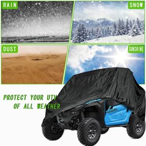 YONQIFON Yamaha UTV Cover 2 Seats, All-Weather Protection Waterproof Outdoor Heavy Duty Side by Side Covers Compatible with Yamaha Rhino 660,Viking 700,Wolverine 1000 850, Kawasaki Mule, Teryx