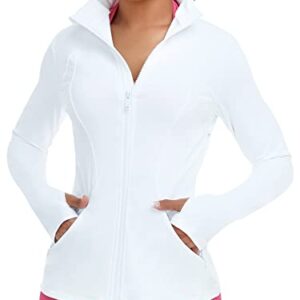 VUTRU Women's Workout Yoga Jacket Full Zip Running Track Jacket