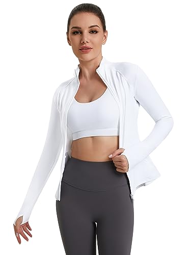 VUTRU Women's Workout Yoga Jacket Full Zip Running Track Jacket