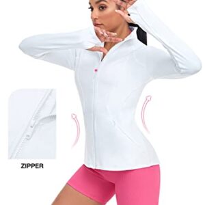 VUTRU Women's Workout Yoga Jacket Full Zip Running Track Jacket