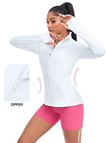 VUTRU Women's Workout Yoga Jacket Full Zip Running Track Jacket