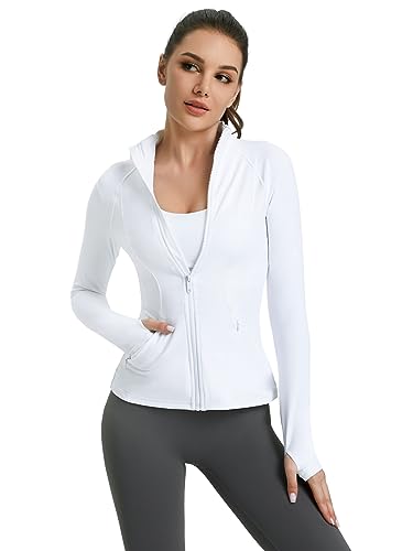 VUTRU Women's Workout Yoga Jacket Full Zip Running Track Jacket