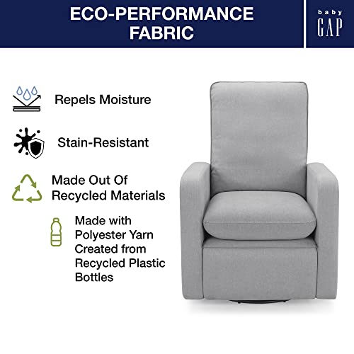 GAP babyGap Cloud Recliner with LiveSmart Evolve - Sustainable Performance Fabric, Grey