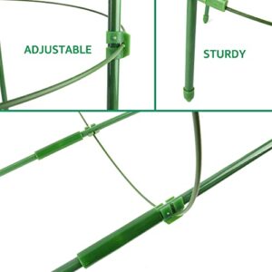 Adjustable Tomato Cage,36" Plant Support Garden Plant Stakes Cucumber Trellis with 4 Adjustable Ring for Climbing Plants Vegetables，Flowers，Fruit,Rose Vine Climbing Plants(6 Pack)