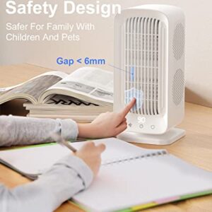 SWEETFULL Desk Fan,10000mAh Battery Operated Tower Fan Portable Fan Small Personal Table Fan, Oscillating Fan,5 Speed Rechargeable Battery Cooling Electric Fan for Bedroom Office Outdoor Indoor