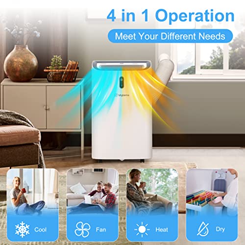 Wiytamo 14,000 BTU Portable Air Conditioners with WIFI Remote Control, 4-in-1 Portable AC Unit, Heater, Dehumidifier & Fan, Cools Rooms Up to 700 Sq.Ft, Auto Swing, Works with Alexa/Google Assistant