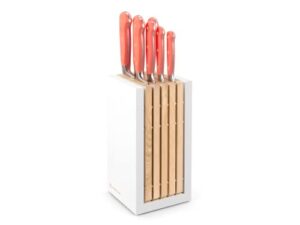 wÜsthof classic coral peach 8 piece knife block set