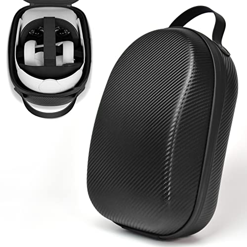 HATHOR Hard Carrying Case for Oculus Quest 2, PU Waterproof Q2 Headset Case Storage Bag for Oculus Quest 2 VR Accessories,Suitable for Travel and Home Storage (Black)