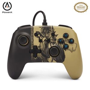 powera enhanced wired controller for nintendo switch - ancient archer, gamepad, game controller, wired controller, officially licensed