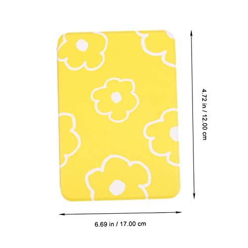 Milisten Ereader Tablet Cases 1pc Protector Flower Cover Book Silicone E-Book Compatible for Kindle Protective Ebook Reader Yellow Shell Compatible with Kindle Case Style Paperwhite Tablet Cases