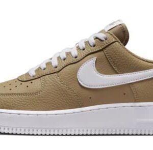 Nike Men's Air Force 1 '07 Lv8Basketball Shoe (8.5), Khaki/White-white