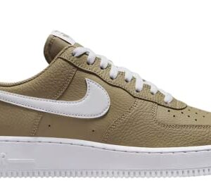 Nike Men's Air Force 1 '07 Lv8Basketball Shoe (8.5), Khaki/White-white