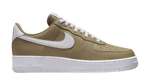 Nike Men's Air Force 1 '07 Lv8Basketball Shoe (8.5), Khaki/White-white